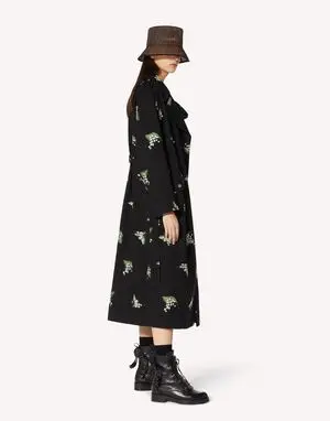 Red Valentino May Lily Jacquard Trench Coat