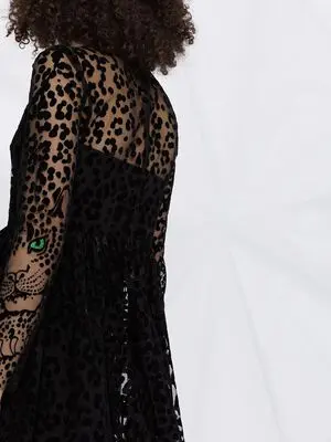 Red Valentino Leopard Print Mini Dress