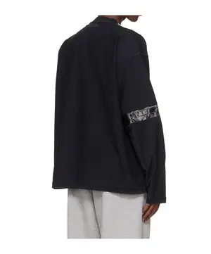 Vetements Crew Neck Long Sleeve T-shirt With Appliqué Cuffs