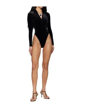Vetements Zip-fastening Hooded Bodysuit