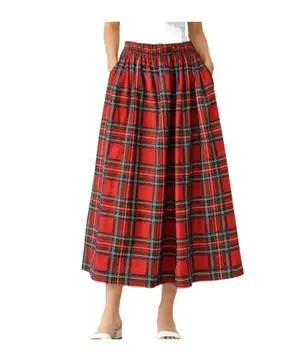 Red Valentino Elastic Waist Midi Skirt - Red