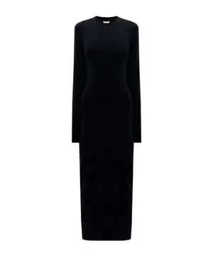 Vetements Long-sleeve Maxi Dress - Black