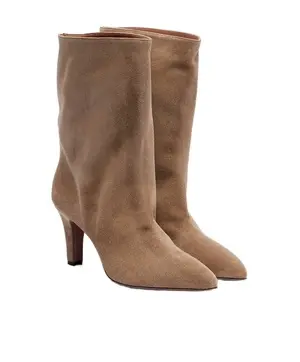 Paris Texas Suede Ankle Boots - Brown
