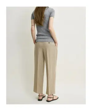 TOTEME Ribbed-knit Short-sleeves Polo Top