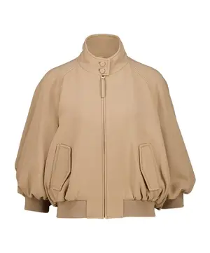 Gabriela Hearst Aluin Cropped Jacket - Camel