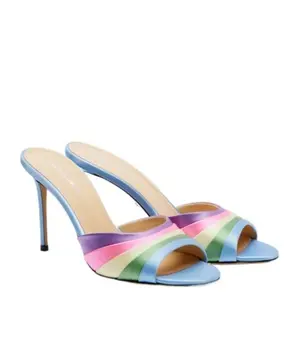 MACHMACH Satin Mules - Multicolor