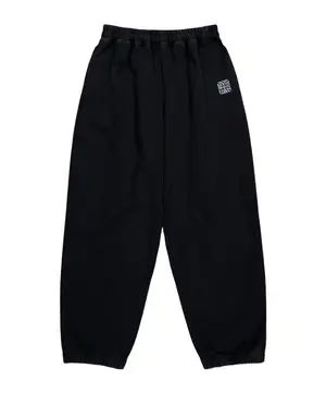 Vetements Logo Printed Elasticated-waist Sweatpants - Black