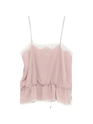 Chloé Drawstring Camisole Top - Dark Lilac