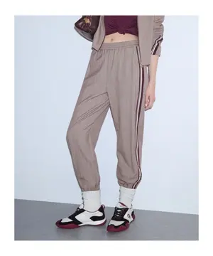 Liu Jo Jogging Pants With Side Tape And Button Details