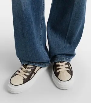 Brunello Cucinelli Classic Leather-trimmed Sneakers