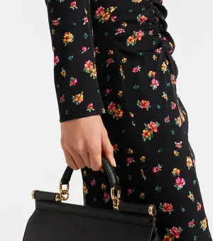 Dolce & Gabbana Floral Silk-blend Midi Dress