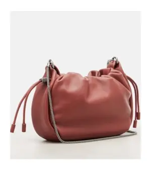 Brunello Cucinelli Mellow Mini Leather Crossbody Bag