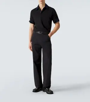Dries Van Noten Cotton Jersey Polo Shirt