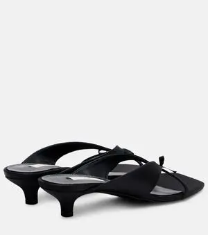 TOTEME Bow-decorated Satin High-heeled Sandals