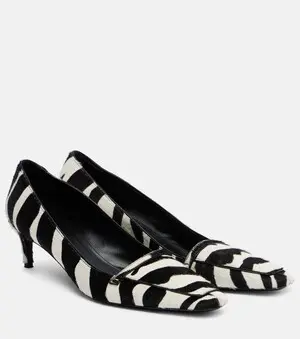 Khaite Celia 50 Zebra-print Calf Hair Pumps
