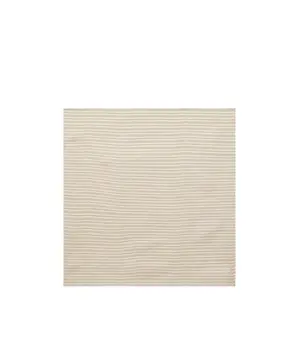 TOTEME Striped Silk Scarf - Beige/brown