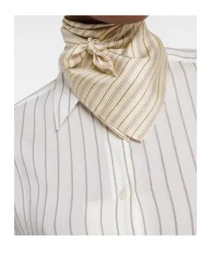 TOTEME Striped Silk Scarf