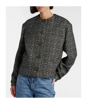 BLAZÉ MILANO Mélange Cotton-blend Jacket