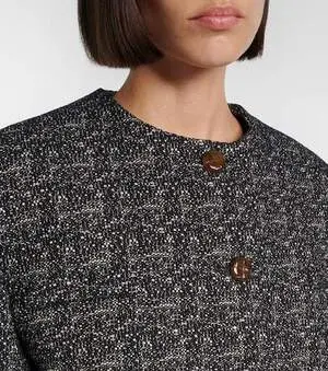 BLAZÉ MILANO Mélange Cotton-blend Jacket
