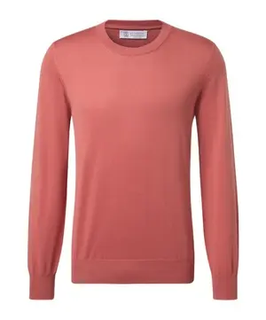 Brunello Cucinelli Cotton Sweater - Red