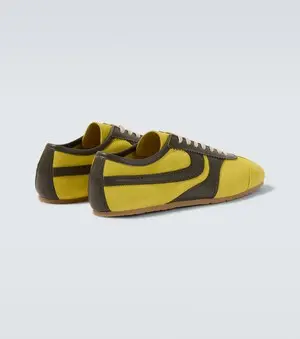 Dries Van Noten Leather-trimmed Suede Sneakers