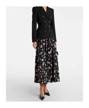 Dolce & Gabbana Floral Silk-blend Charmeuse Maxi Skirt