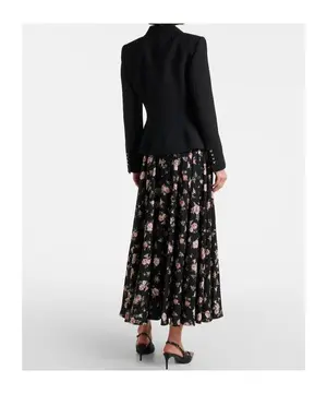 Dolce & Gabbana Floral Silk-blend Charmeuse Maxi Skirt