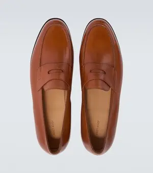 John Lobb Lopez Leather Penny Loafers