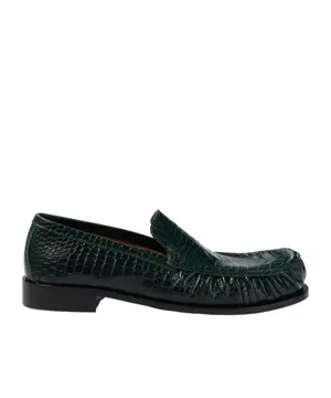Dries Van Noten Leather Loafers - Black