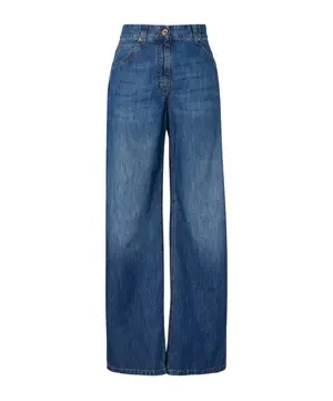 Brunello Cucinelli Wide-leg Jeans - Blue