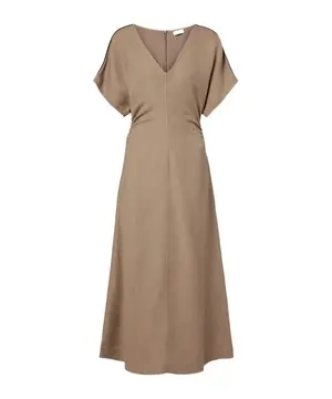 Brunello Cucinelli Monili Midi Dress - Beige
