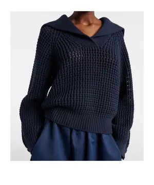 Brunello Cucinelli Cotton-blend Polo Sweater