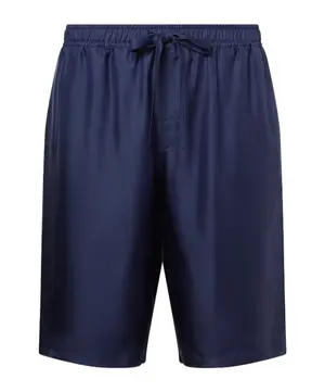 Dolce & Gabbana Silk Satin Bermuda Shorts - Blue