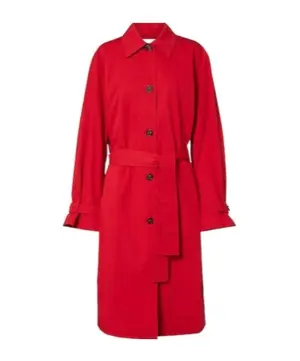 TOTEME Cotton Trench Coat - Red