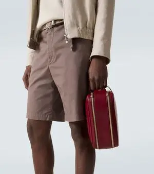Brunello Cucinelli Leather Toiletry Bag