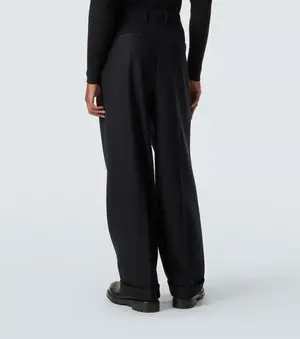 Dolce & Gabbana Virgin Wool Wide-leg Pants
