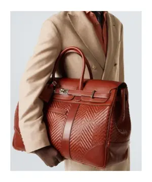 Brunello Cucinelli Country Leather Tote Bag