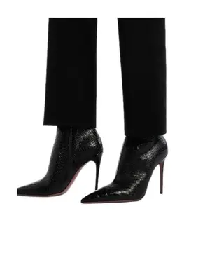 Paris Texas Effect Leather Ankle Boots