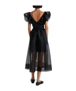 GANNI Polka Dot Midi Dress