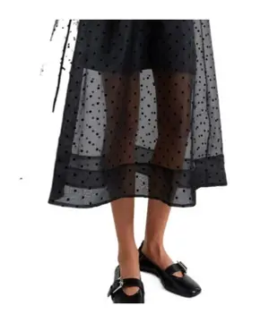 GANNI Polka Dot Midi Dress