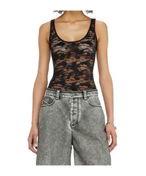 DIESEL® Camouflage-lace Top