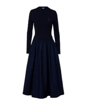 Polo Ralph Lauren Cotton-blend Maxi Dress - Black