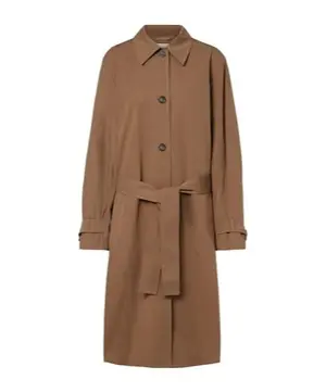 TOTEME Belted Cotton Trench Coat - Brown