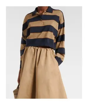 Brunello Cucinelli Wool, Cashmere, And Silk Polo Sweater