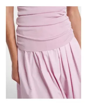 SELF-PORTRAIT Asymmetric Draped Midi Dress
