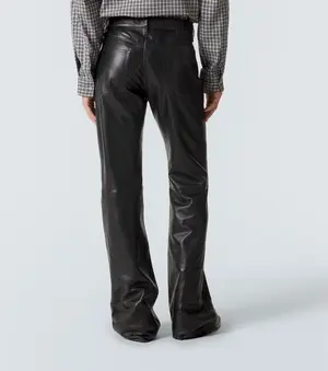 Acne Studios Leather Flared Pants