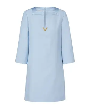 Valentino Garavani Crepe Couture Minidress - Blue