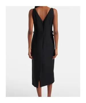 Valentino Garavani Crepe Couture Bow Detail Minidress