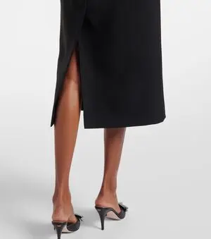 Valentino Garavani Crepe Couture Bow Detail Minidress