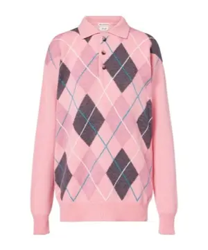 J.W.ANDERSON Colorful Wool Knit Sweater - Pink